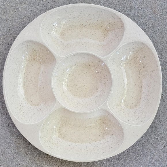 Red Wing | Dining | Vintage Red Wing Pottery Cream Speckled Divided ...